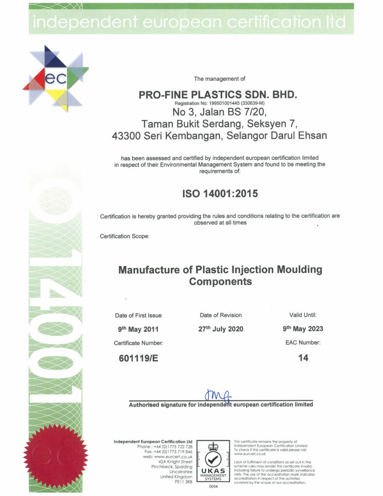 Quality Control - Pro-Fine Plastics Sdn. Bhd.